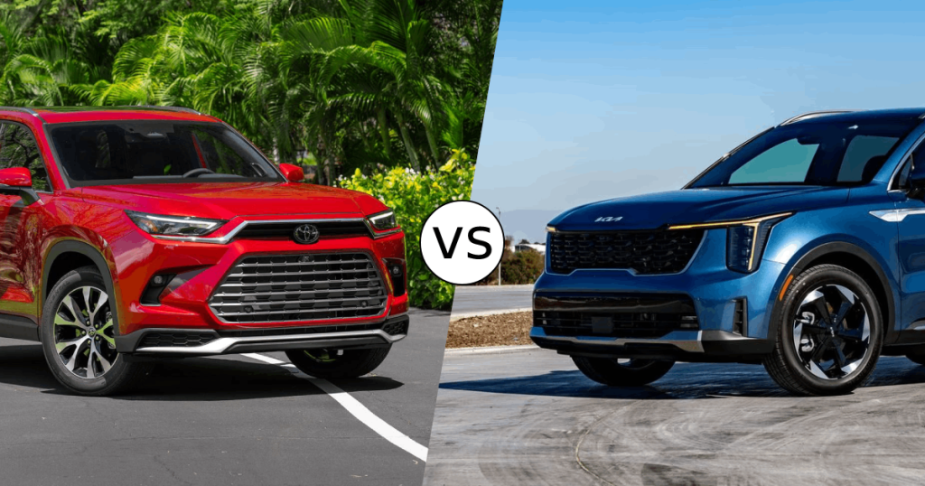 2025 Toyota Grand Highlander Hybrid vs. 2025 Kia Sorento Hybrid