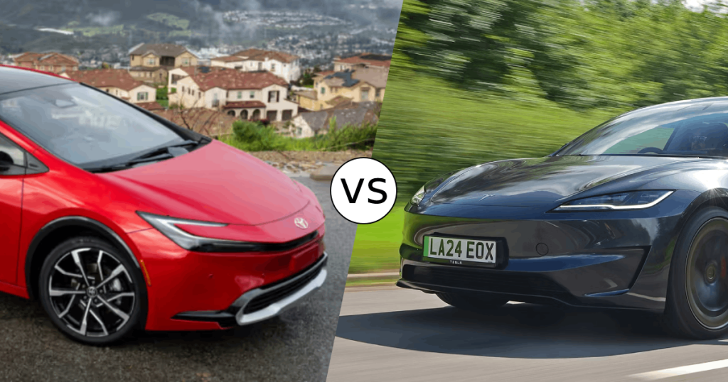 2025 Tesla Model 3 vs. Toyota Prius | Longo Toyota of Prosper